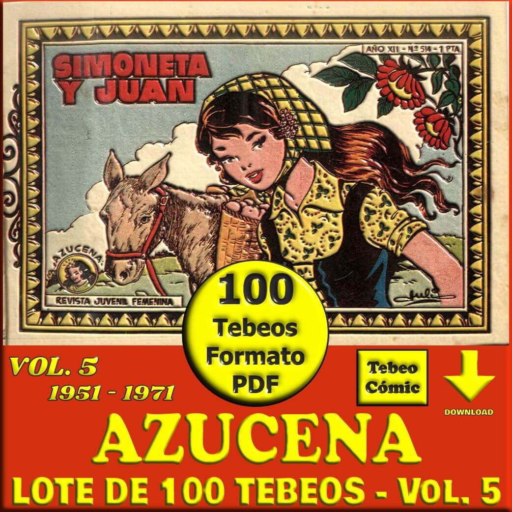 AZUCENA - Vol. 5 - 1951 - Lote de 100 Tebeos En Formato PDF - Descarga ...