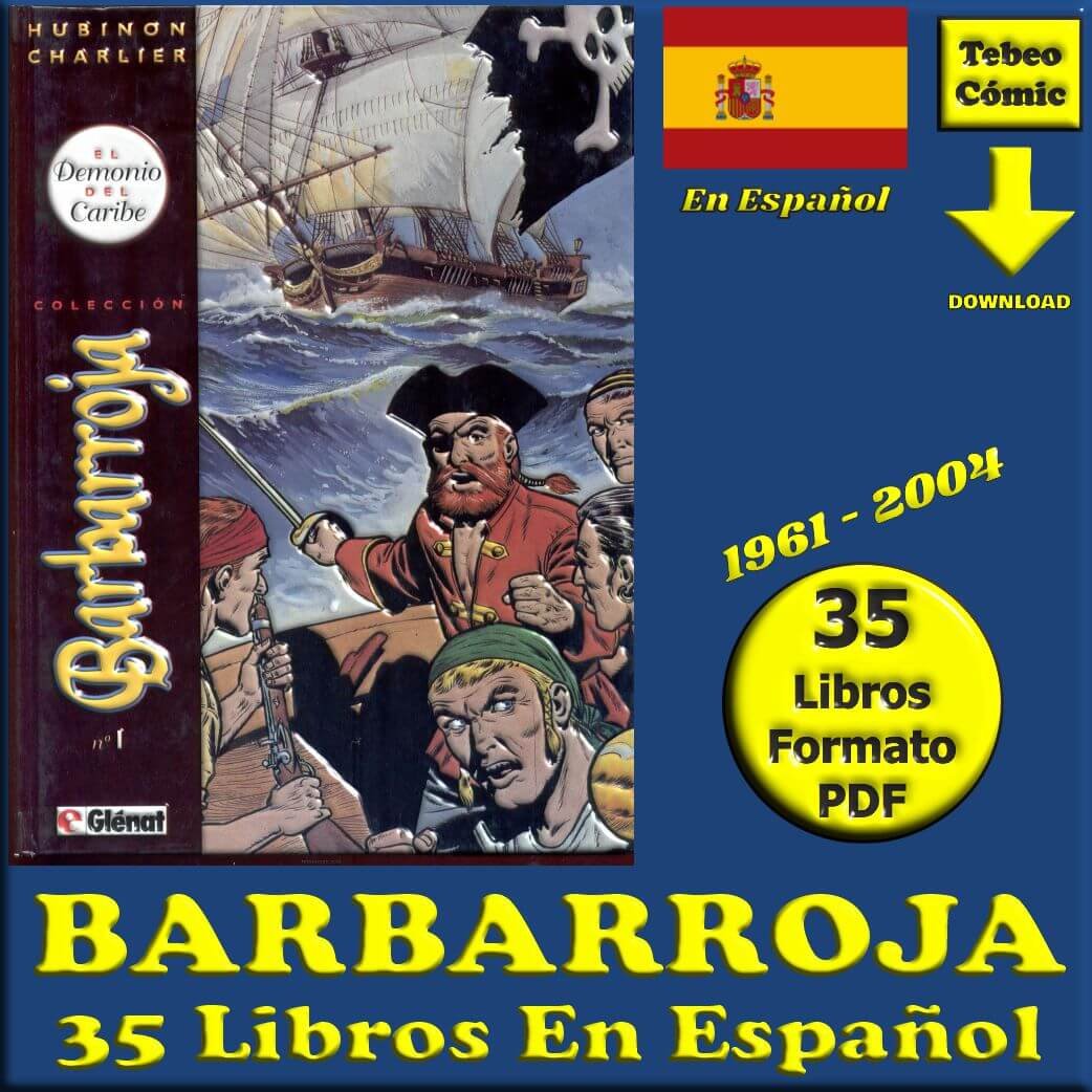 BARBARROJA - En Español - 1961 – Colección Completa – 35 Libros En ...