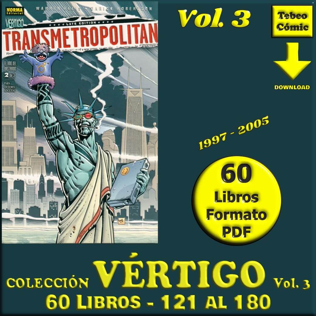COLECCIÓN VÉRTIGO - Vol. 3 - 121 Al 180 - 1997 / 2005 - Colección De 60 ...