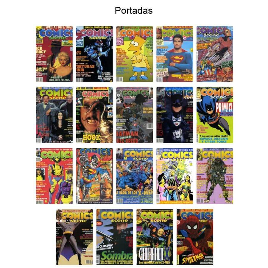 COMICS SCENE - 1991 – Colección Completa – 19 Revistas En Formato PDF ...