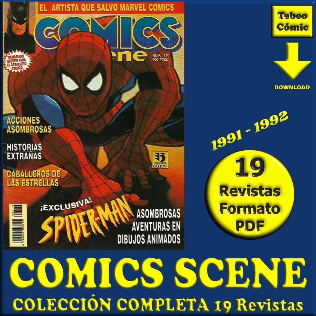 COMICS SCENE - 1991 – Colección Completa – 19 Revistas En Formato PDF ...