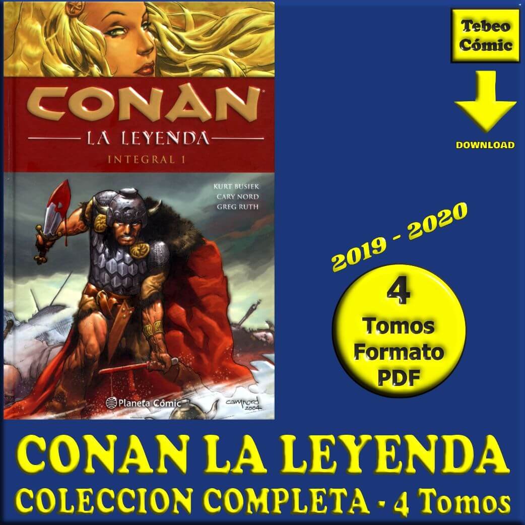 CONAN LA LEYENDA - Integral - 2019 – Colección Completa – 4 Tomos En ...