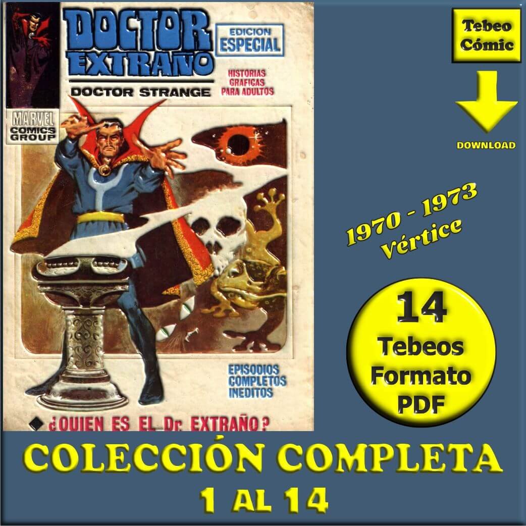DOCTOR EXTRAÑO - 1970 - Vértice – Colección Completa – 14 Tebeos En Formato PDF - Descarga ...