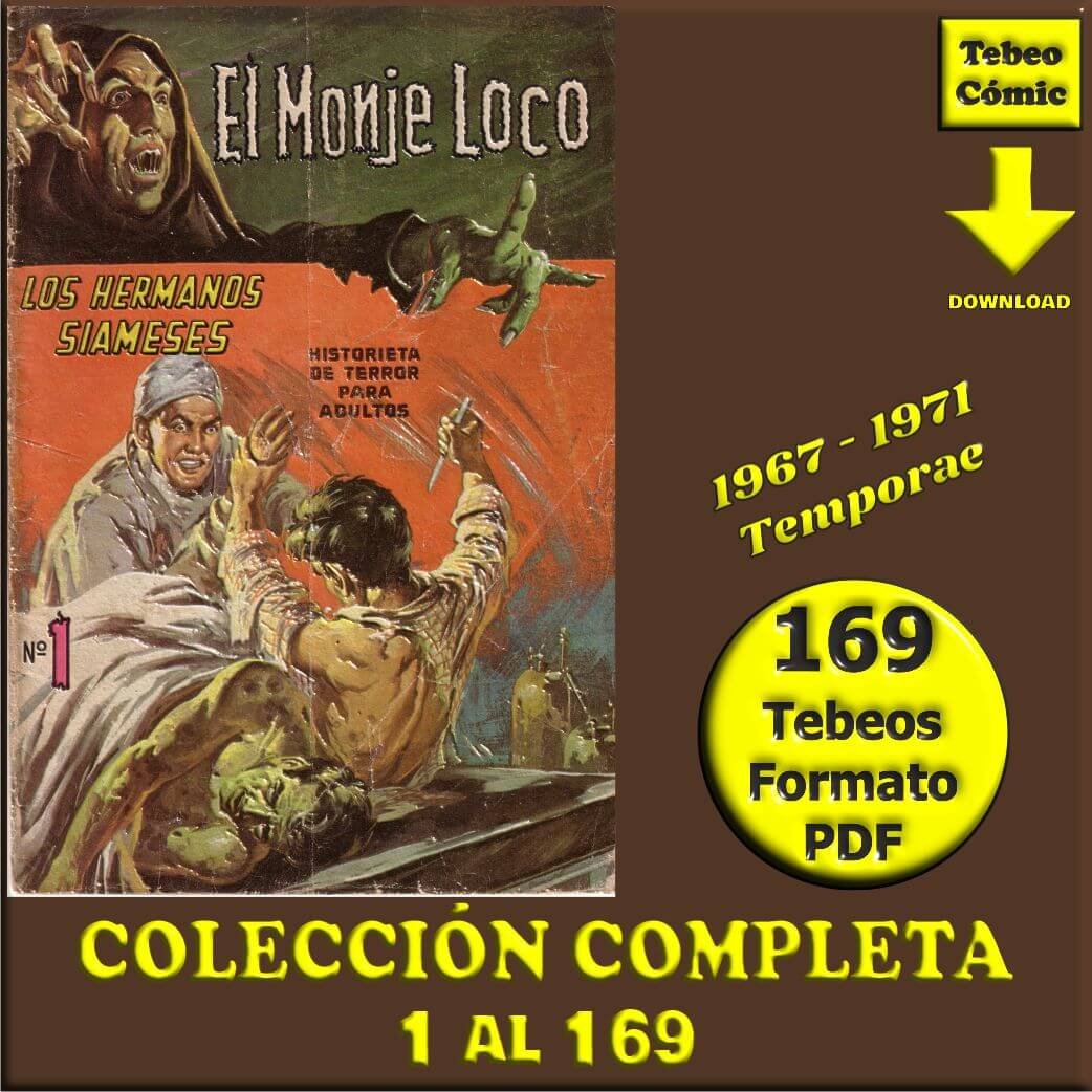 EL MONJE LOCO - 1967 – Temporae - Colección Completa – 169 Tebeos En ...