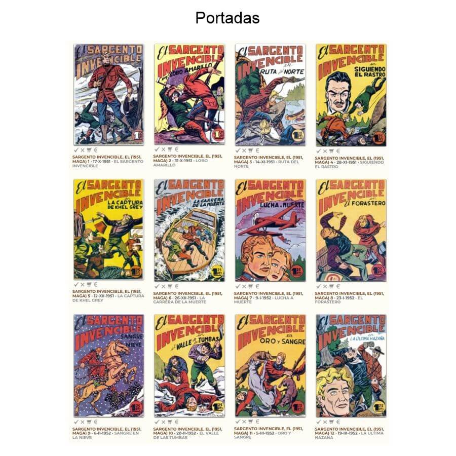 EL SARGENTO INVENCIBLE – 1951 - Colección Completa – 12 Tebeos En ...