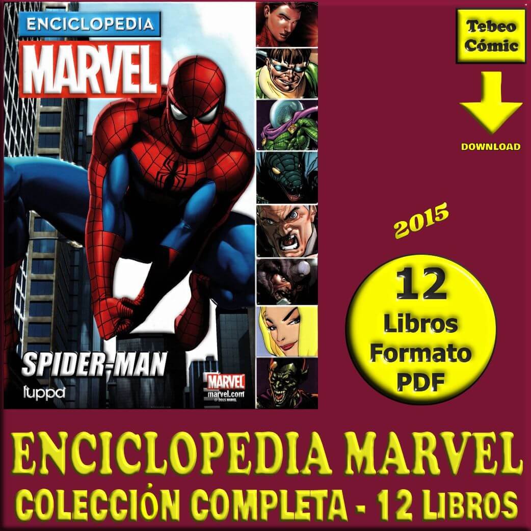 ENCICLOPEDIA MARVEL - 2015 – Colección Completa - 12 Libros En Formato ...