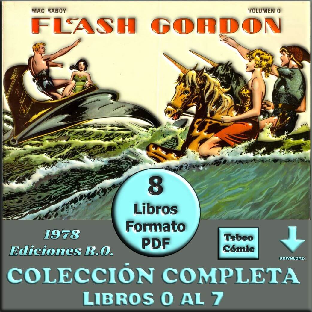 FLASH GORDON - Emmanuel 'Mac' Raboy - 1978 - Colección Completa - 8 ...
