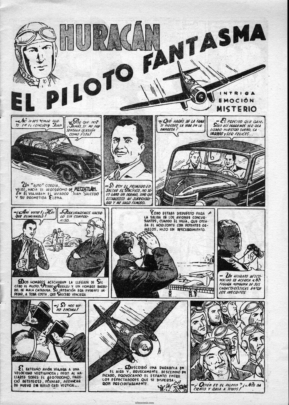 HURACAN - El Piloto Fantasma – 1942 - Colección Completa – 12 Tebeos En ...