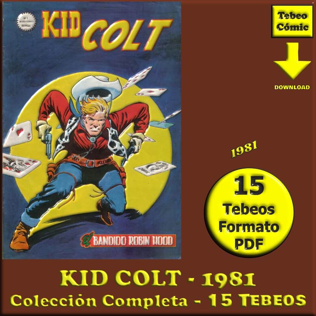 KID COLT - 1981 - Vértice – Colección Completa – 15 Tebeos En Formato PDF - Descarga Inmediata ...