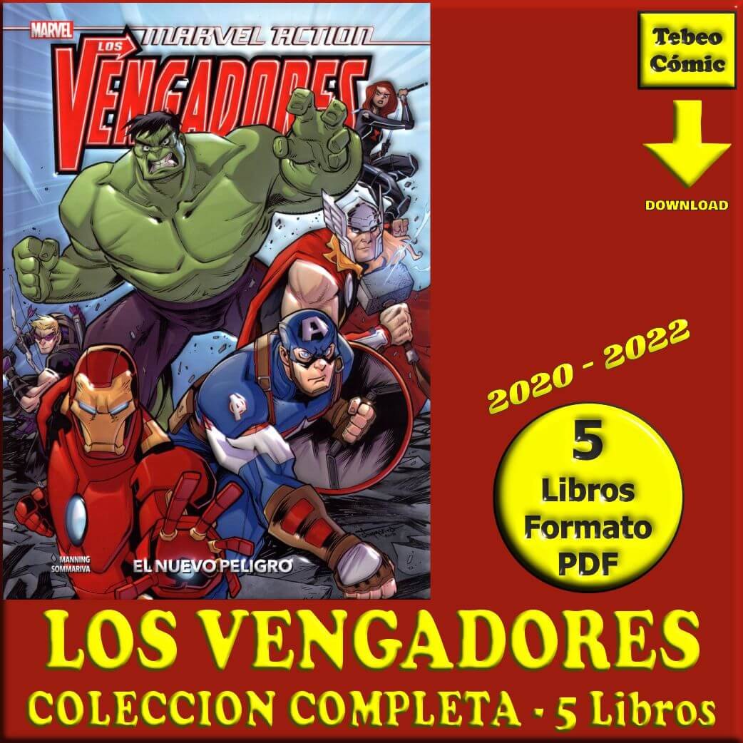 LOS VENGADORES - Marvel Action - 2020 - Colección Completa - 5 Libros ...