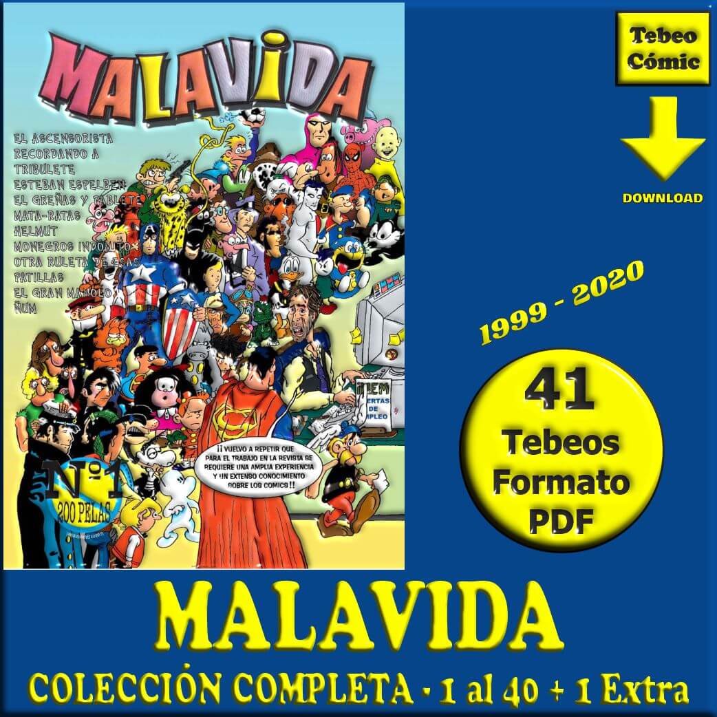 MALAVIDA - 1999 – Colección Completa – 41 Tebeos En Formato PDF ...