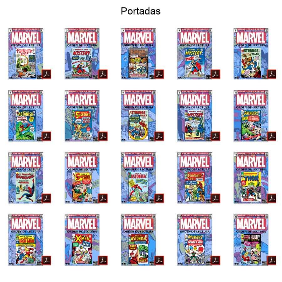 MARVEL - Orden De Lectura - En Español - Vol. 1 - 1961/1965 - Colección ...
