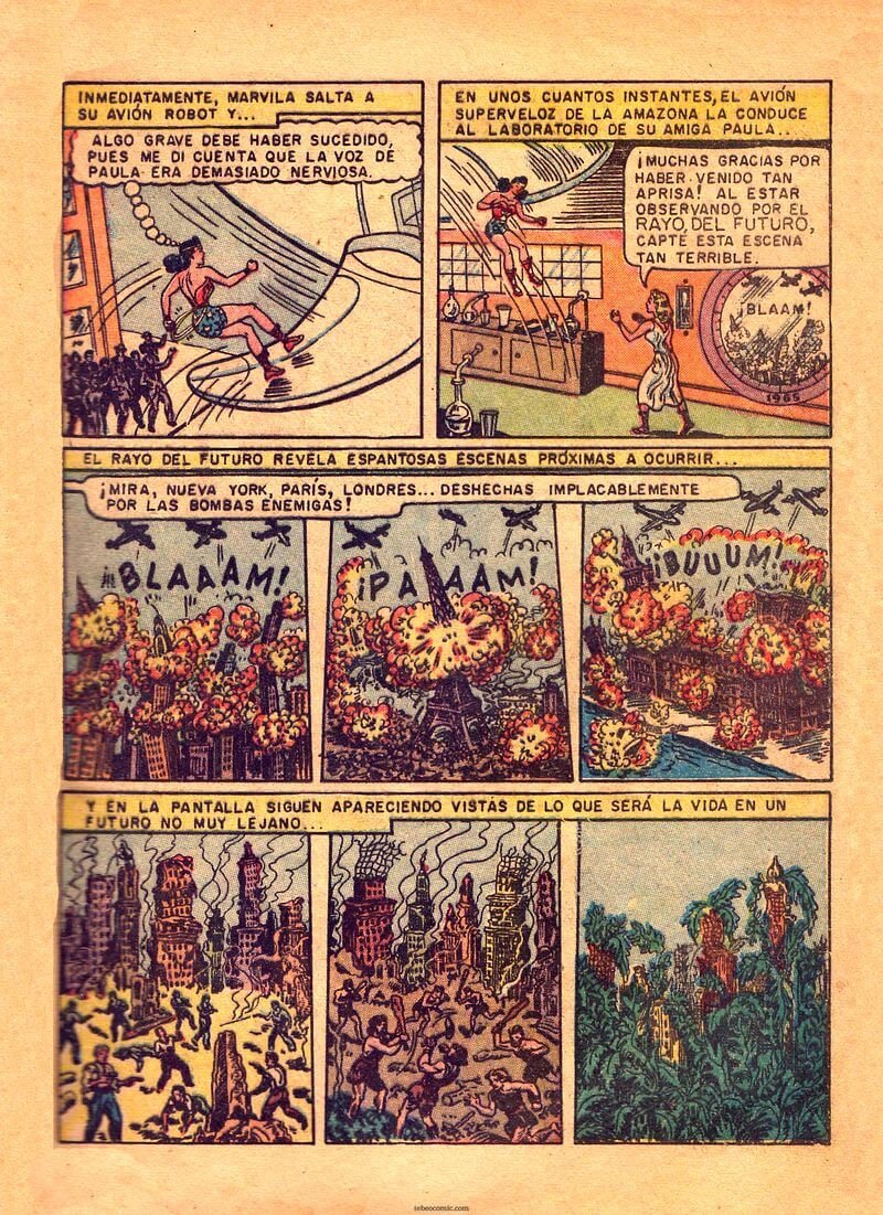 MARVILA (Wonder Woman) - Vol. 1 - 1955 - Novaro - Lote de 100 Tebeos En ...