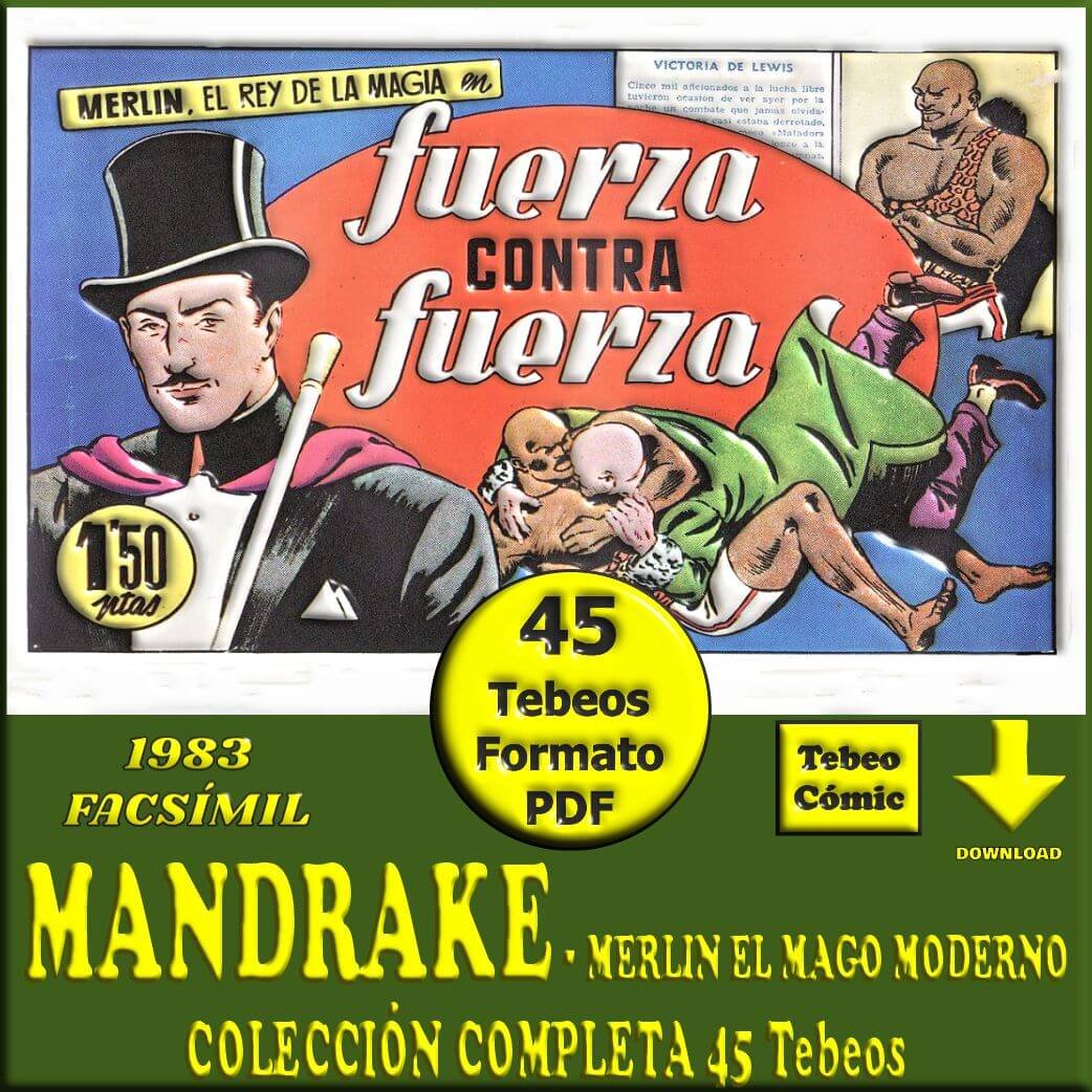 MERLIN EL MAGO MODERNO – Mandrake - Facsímil 1983 – Colección Completa ...