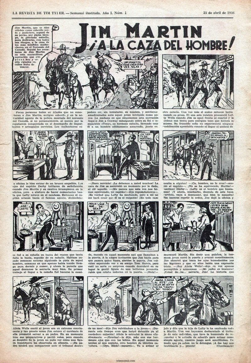 TIM TYLER - 1936 - Colección Completa - 113 Tebeos En Formato PDF ...