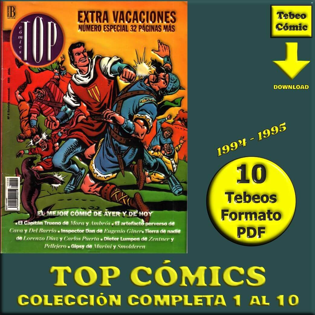 TOP CÓMICS – 1994 - Colección Completa – 10 Tebeos En Formato PDF ...