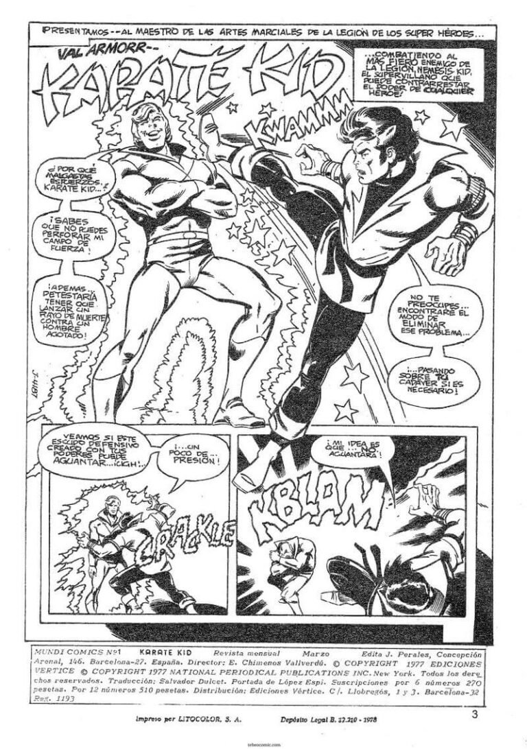 KARATE KID - 1978 - Vértice - Colección Completa – 7 Tebeos En Formato PDF - Descarga Inmediata ...
